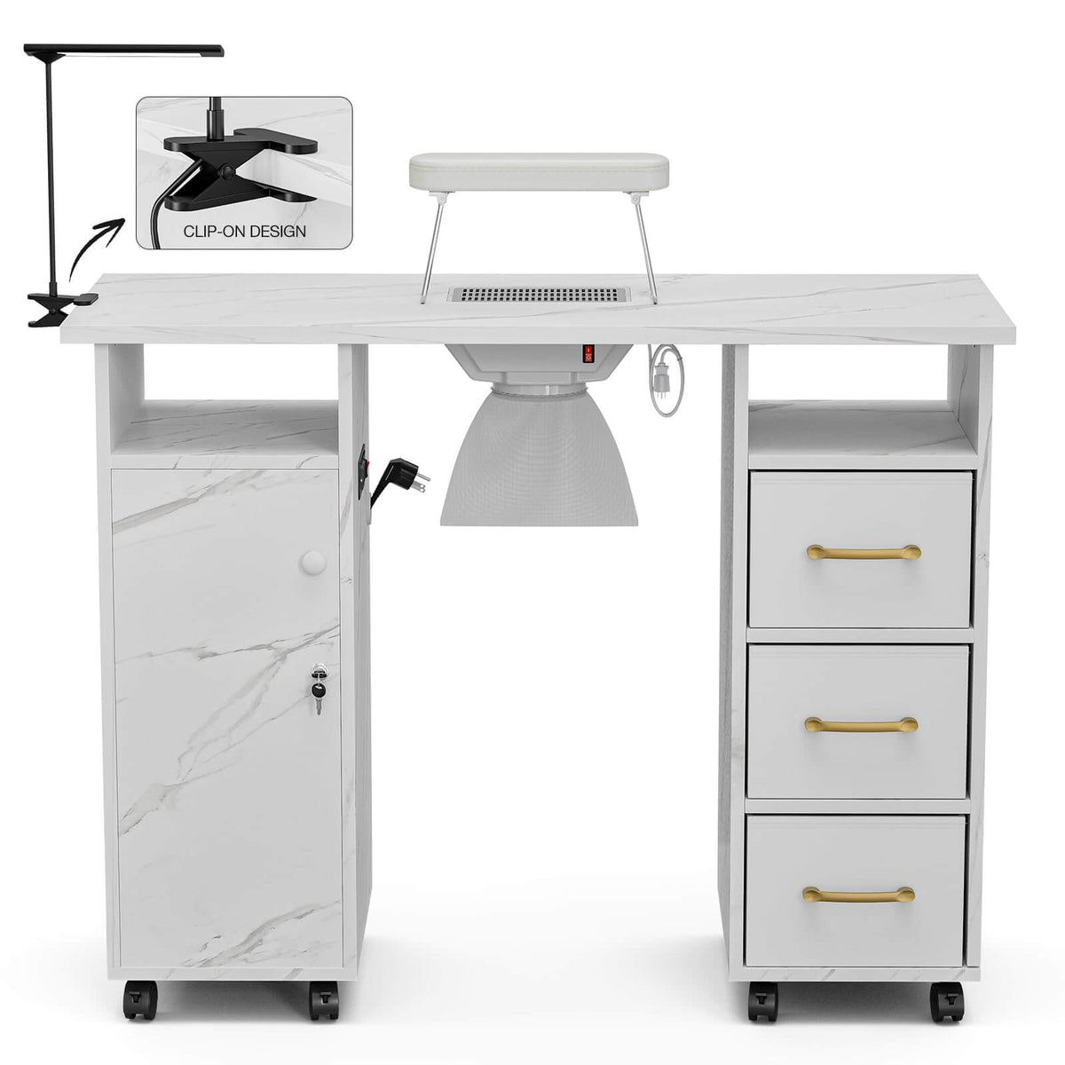 Manicure Table With Lamp