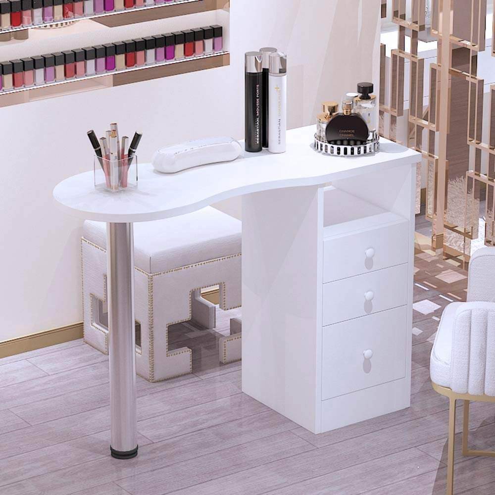 Manicure Table with Wrist Cushion丨Paddie
