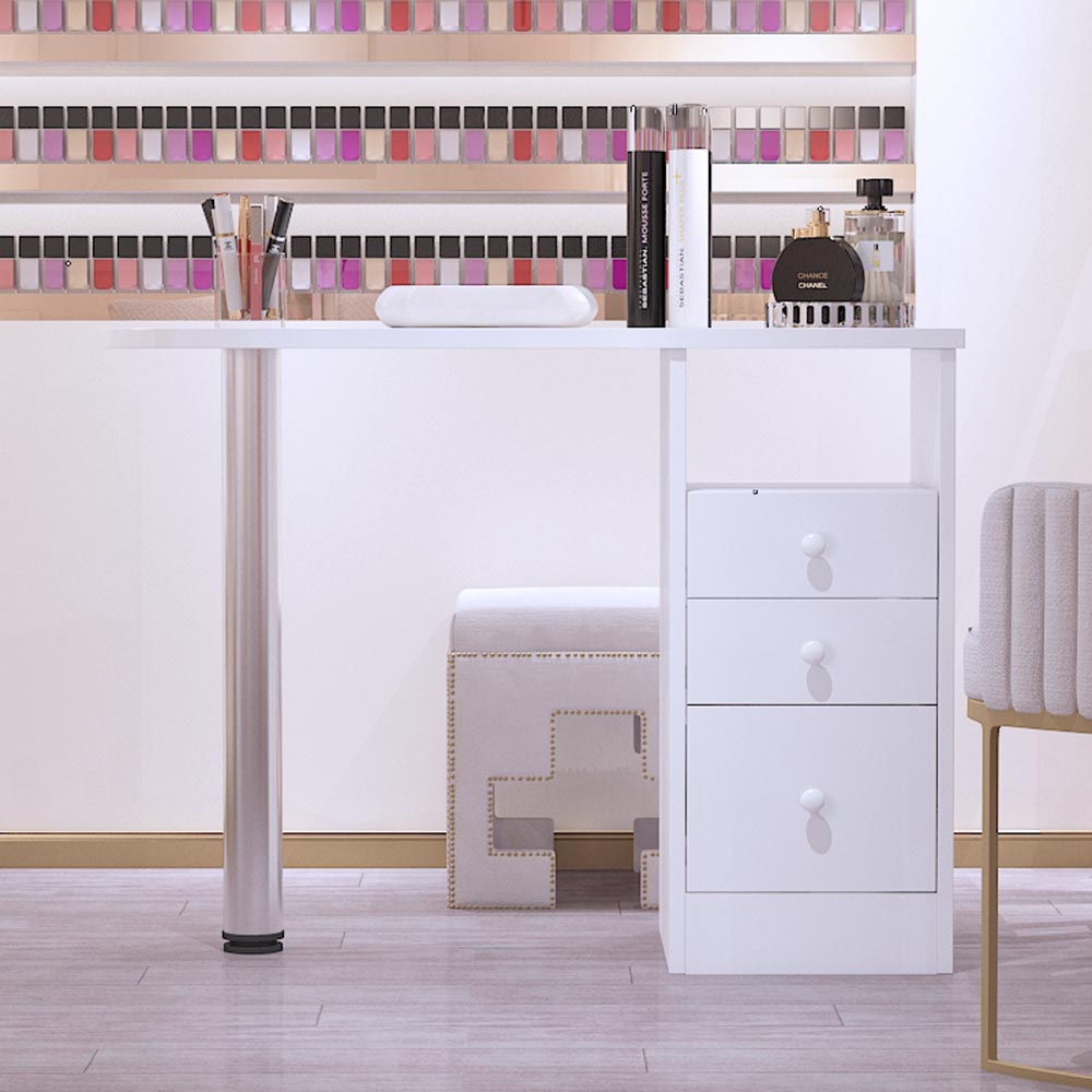 Manicure Table with Wrist Cushion丨Paddie