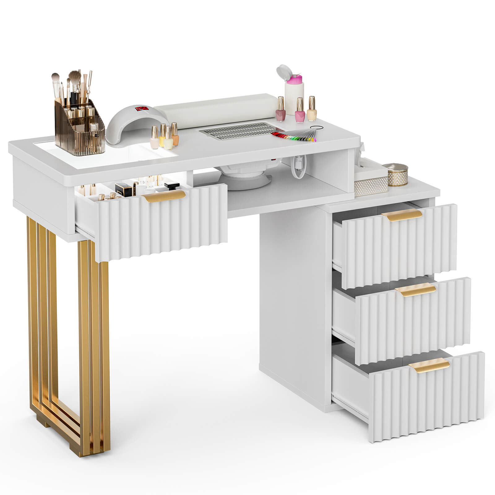 Manicure Table with Storage – Salon Essential丨Paddie