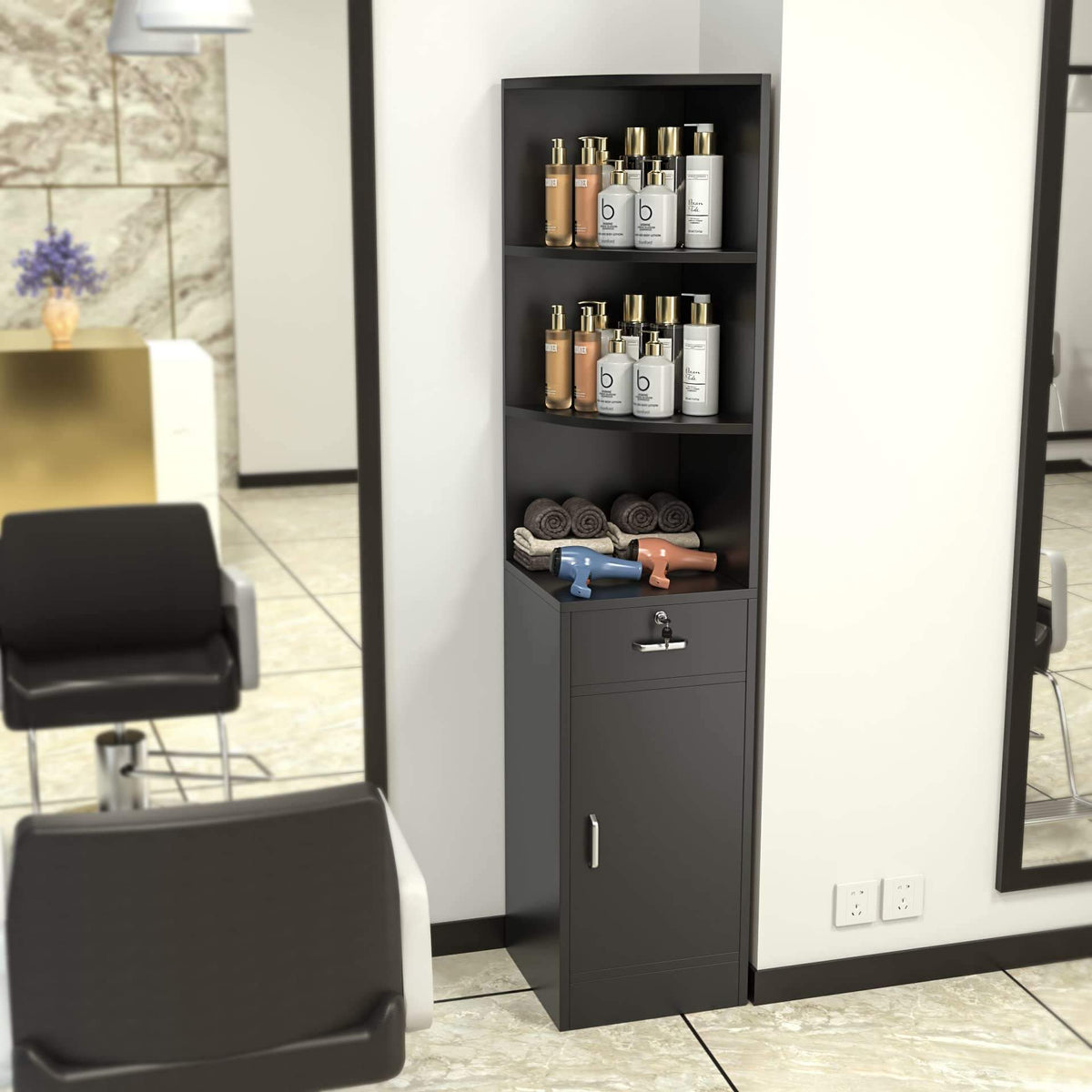 Corner Salon Station - Space-Saving & Functional丨Paddie